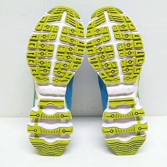 Reebok | Shoes | Reebok Zigtech Athletic Running Sneakers Blue Neon ...